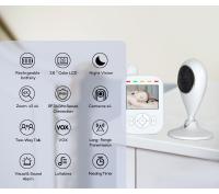 China 2.8 Inch HD Baby Monitor with Night Vision and Two-Way Audio for sale
