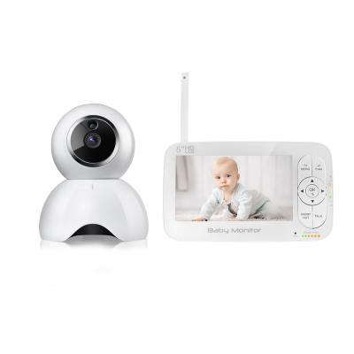 China Kleur Display HD Baby Monitor 5 inch Night Vision Smart Zoom Baby Slaapmuziek Monitor Te koop