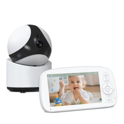 China 5 inch groot split screen audio video baby monitor met afstandsbediening pan tilt zoom ptz camera Te koop