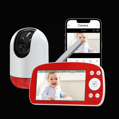 China Full Hd Baby Monitor With App Human And Sound Detection Wireless Audio Babyfoon for sale