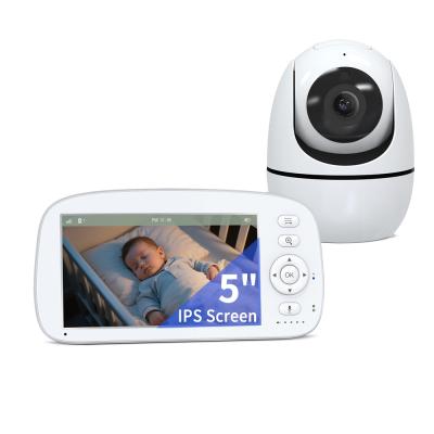 China 5 Inch Baby Monitor With Camera Video Nanny Security Night Vision Temperature Sleep Camera Video Baby Monitor for sale