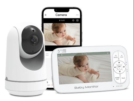 Dayun BM5R59 Baby Monitor with mobile app interface