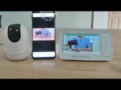 5 Inch 1080P Wireless Baby Monitor Cry Detection HD WIFI Baby Monitor With Tuya App