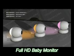 1080p HD Security Baby Monitor With Camera 5.5 Inch Wireless Nanny Night Vision