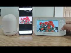Wifi/app 2.4GHz Draadloze Babyfoon Ingebouwde Temperatuursensor 5 Muziekjes Om Baby Te Sussen