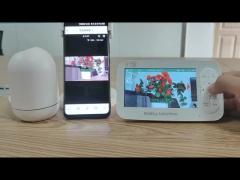 Home Panoramic 360 graden baby monitor Wifi 2.4Ghz 5 inch baby monitor automatische tracking