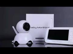 Baby monitor wireless 2.4G con telecamera 1080P, Pan Tilt e visione notturna