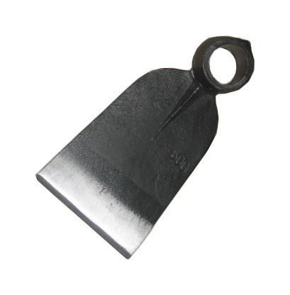 Quality 30010101 Round Hole Eye Carbon Steel Cutting Spade Forged Digging Garden Farming Blade Hoe for sale