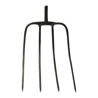 China 1001144 carbon steel tail hay fork garden prong fork forged farming pitchfork manure dung fork for sale