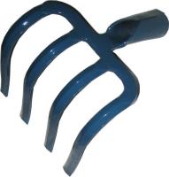 Quality HK105005Flat Tines Digging Garden Earth Rakes Forged Hook Forks for sale