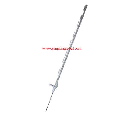 China PP09 Electric Fencing Posts Paddock Plastic Posts Single Step 120cm Galvanized Ground Nail for sale