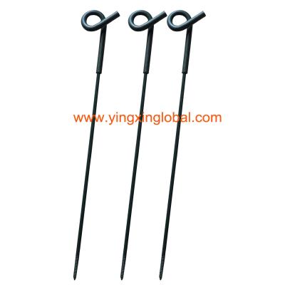 China PP0103 60cm Galvanized Spring Steel Electric Fencing Insulators Pigtail Paddock Posts for sale