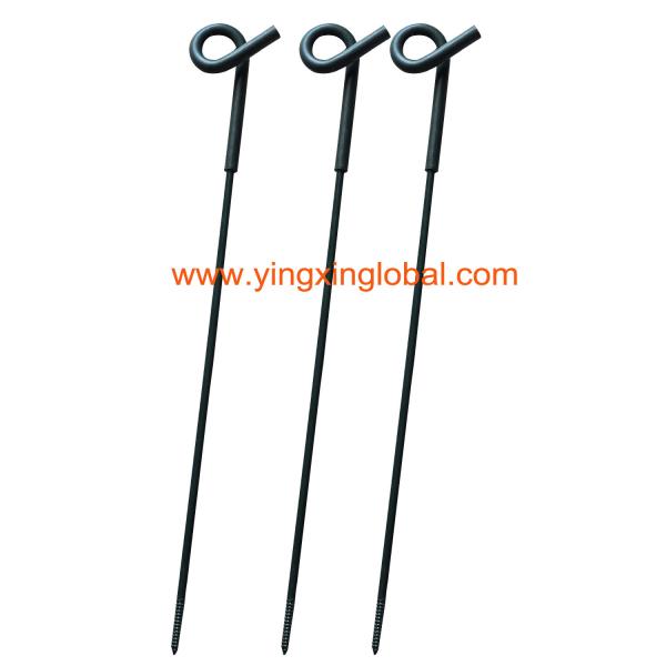 Quality PP0103 60cm Galvanized Spring Steel Electric Fencing Insulators Pigtail Paddock Posts for sale