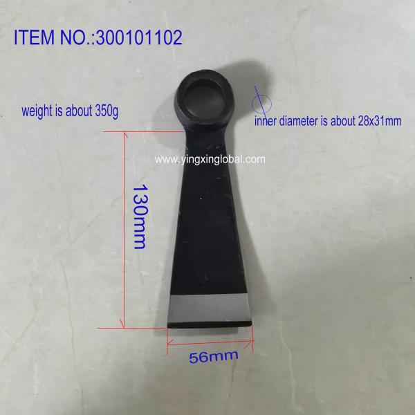 Quality 300101102 Round Hole Eye Carbon Steel Forged Digging Garden Farming Fan Type Hoe for sale