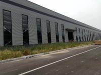 China Prefab Steel Warehouse with Rolling Door Custom Size H Beam Structure for sale