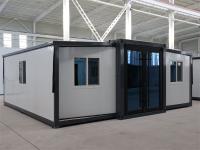 China 40ft Expandable Container House Double Wing Mobile Folding Prefabricated Modular Home with 50mm Insulation for sale