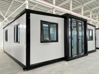 China 40ft Expandable Container House Double Wing Mobile Folding Prefabricated Modular Home with 50mm Insulation for sale