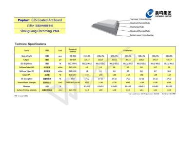 Cina 300 gm Carta da scrittura e stampa lucida rivestita 100% di polpa vergine Materia prima utilizzata in vendita