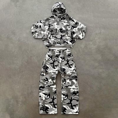 China Custom Tracksuit Hoodie Set Full Allover Print Baggy Track Sets Sweat Suits Jogging Sweatpants and Hoodie Sets OEM Manufacturers for sale