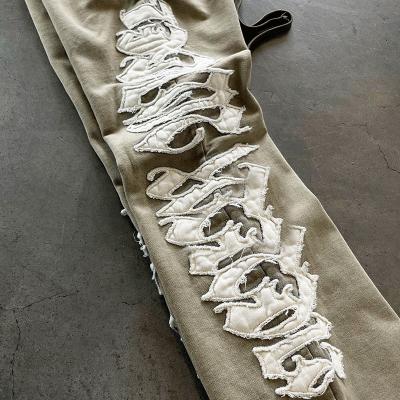 China Custom 100% Cotton Distressed Embroidery Applique Embroidery Patch Zip up Plain Hoodies Fitness Men's Jackets Tracksuits for Men for sale