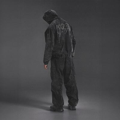 China Zip Up Jacket En Sweatpants Set Mensen Jogging Suit Regelmatige Fit Zweet Wicking Te koop