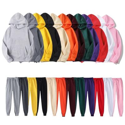 China High Quality 100% Polyester Heat Transfer Tracksuit Hoodie Custom Design Plain Men Sweatsuit Sets for Sublimation for sale