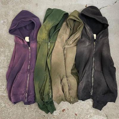 China Streetwear Franse Terry Acid Wash Hoodie Te koop