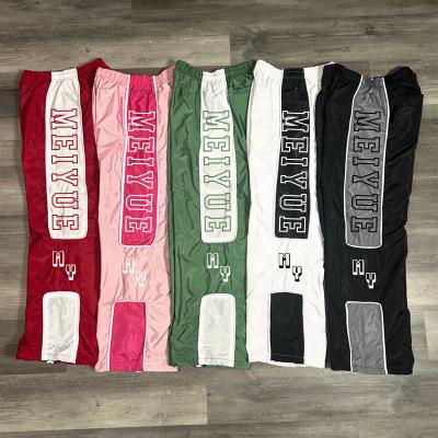 China Custom Logo Mens Jogger Sweat Outdoor Track Flare Baggy Pants Sweatpants Windbreaker Nylon Lightweight Trouser for Men for sale