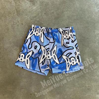 China Custom Shorts Mesh Plus Size Men's Streetwear Dtg Screen Graphic Logo Shorts Basketball 5 Inch Inseam Jogger Shorts for Men for sale