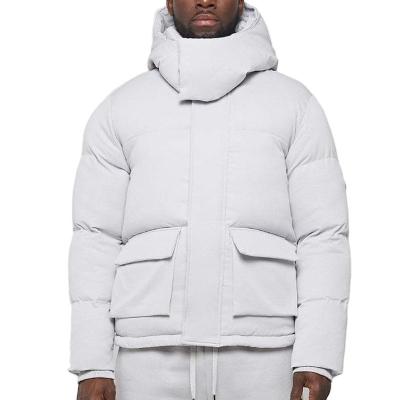 China Puffer Jacket Men Fashion New Design Winter Puffer Cargo Pocket Mens Coat for sale