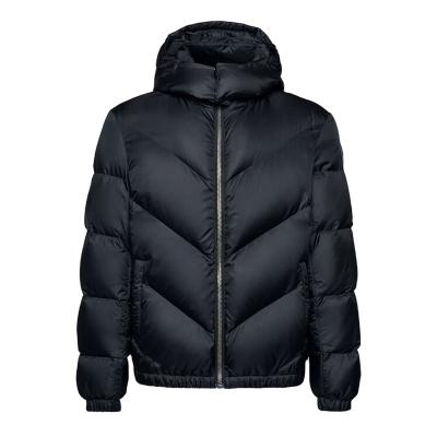 China High Quality Long Sleeve Winter Puff Jacket Customize Zipper Badge logo Jackets for Men 2021 for sale