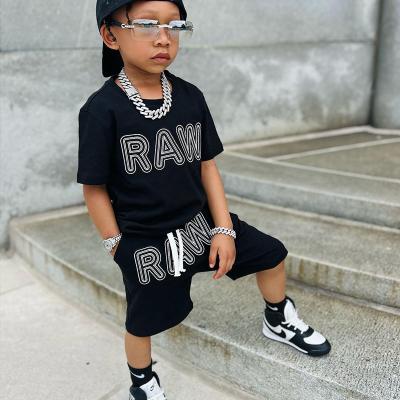 China Summer Children Clothing Sets Boys Streetwear Kids Two Piece Shorts  Multicolor for sale