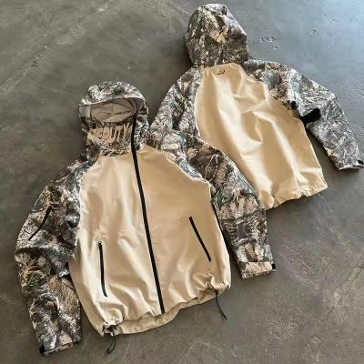 China Custom Windproof Camouflage Jacket Waterproof Nylon Jackets Lightweight Coat Outdoor Nylon Windbreaker Jackets for sale