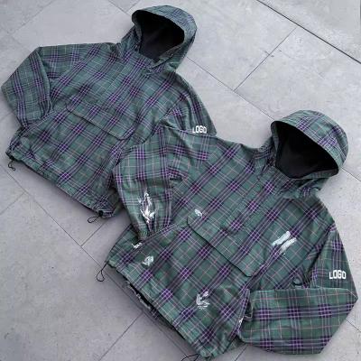 China Water Reactive Shell Woven Jacket Custom Manufacturers Windbreaker Nylon Outdoor Track Activewear Jacket for Men for sale