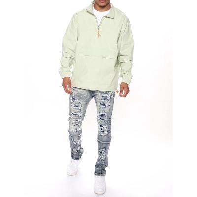 China Lightweight Windproof Waterproof Nylon Jacket Anorak Jacket for Men with Custom Size and OEM Service for sale