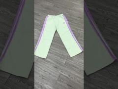 OEM Custom Plain Embroidery logo Streetwear Baggy Straight Wide Leg French Terry Sweatpants Joggers