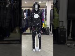 Custom Puff Print Hoodie Gallery Casual Flared Jogger Track Pants Elastic Waist Men s Stacked Sweatp
