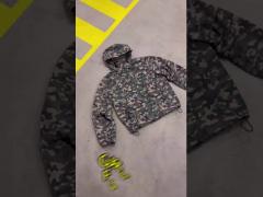 Moletom Vintage Desgastado de Caça ao Ar Livre para Mulher, Camuflado com Zíper, Estampa de Árvore Pesada, Capuz Oversized para Mulheres