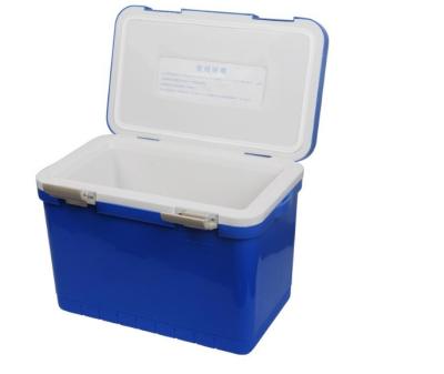 China corrente fria do verde da espuma 12L plástica que empacota a caixa do refrigerador do PCM com o punho em médico à venda