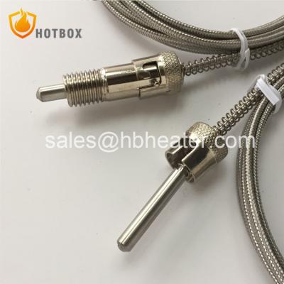 China K J E T type thermocouple PT100 with adjusted spring for plastic injection molding machine and extruder machine for sale