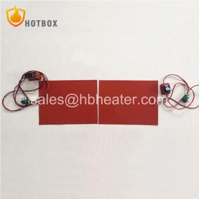 China Adjustable temperature silicone blanket heater for cabinet freeze-proofting heating pad with temperature controller for sale
