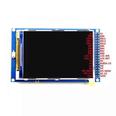 Cina Esposizione a 3,5 pollici 6 Chip White LED di 320x480 MCU ILI9486 Arduino TFT LCD in vendita