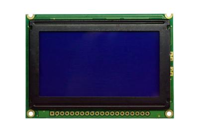 China Módulo gráfico de la exhibición del LCD, 128 x 64 negativa transmisiva azul de la MAZORCA STN de los puntos en venta
