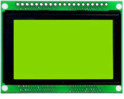 China Modo de la representación gráfica STN de KS0108B 128x64 lcd con el contraluz verde amarillo en venta