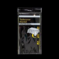 China 54x108 Black Plastic Rectangle Tablecloth Disposable Party Tablecloth Customization for sale