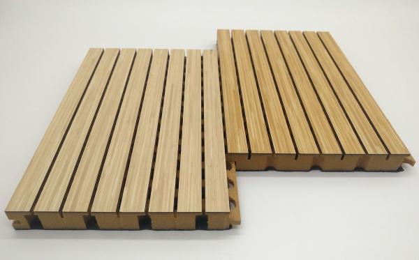 Quality School Classroom Wooden Slat Grooved Acoustic Panel Soundproof Board for sale