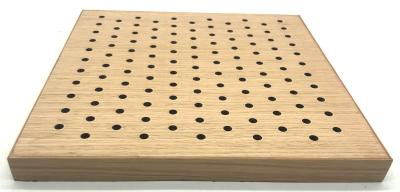 China 16mm/6mm Veneer timber Micro Perforated Acoustic Panels Ceiling Tile for sale