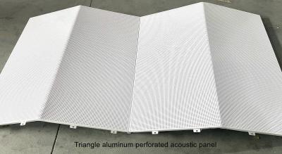 China 3D Curved Aluminum Micro Perforated Metal Ceiling Acoustic Sound Absorbing Panels Tiles for sale