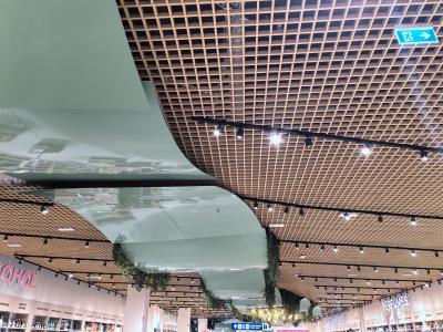 Cina 3D Curved RAL Color Aluminum Honeycomb Composite Board Plafond Piastrelle pannello acustico in vendita