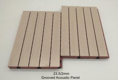 China FSC Eco-friendly Natural Oak Acoustic Wood Veneer Slat Wall Panels Luxury Quality for sale